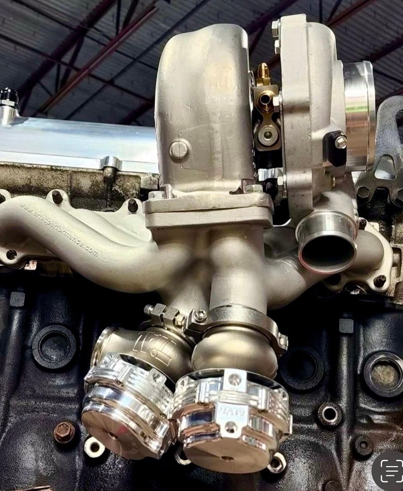 Artec Toyota 2JZ GTE High Mount T4 Twin Gate Turbo Manifold – Game On ...