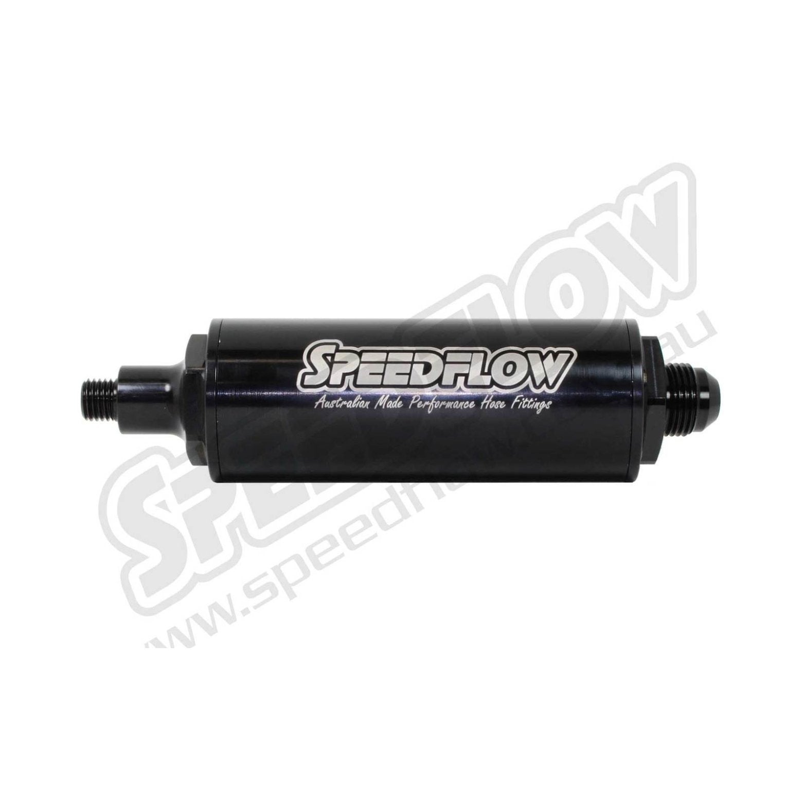 Speedflow -6 Fuel Filter Long Series with Check Valve M12 Black 602-01 ...