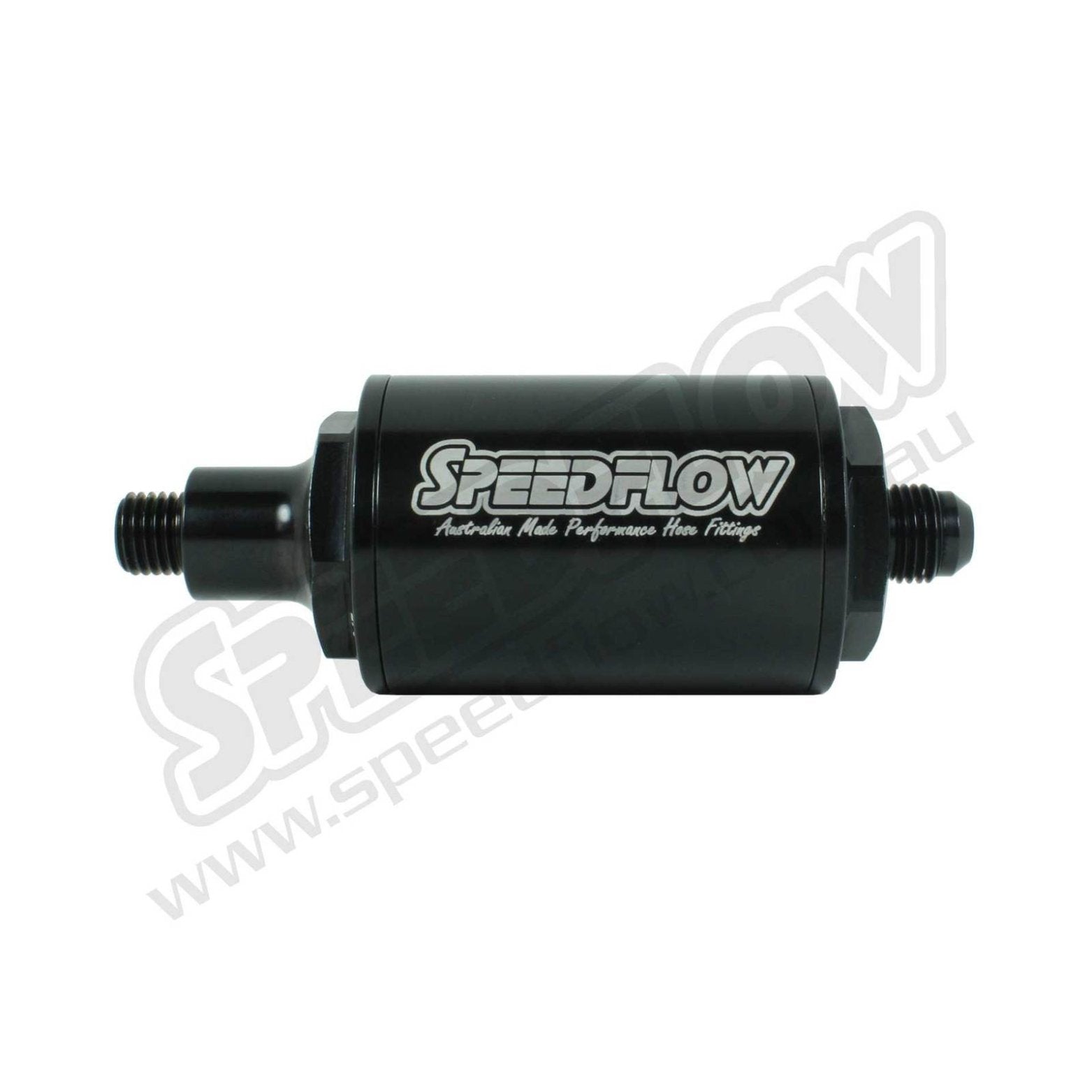 Speedflow -6 Fuel Filter Short Series with Check Valve M12 Black 601-0 ...